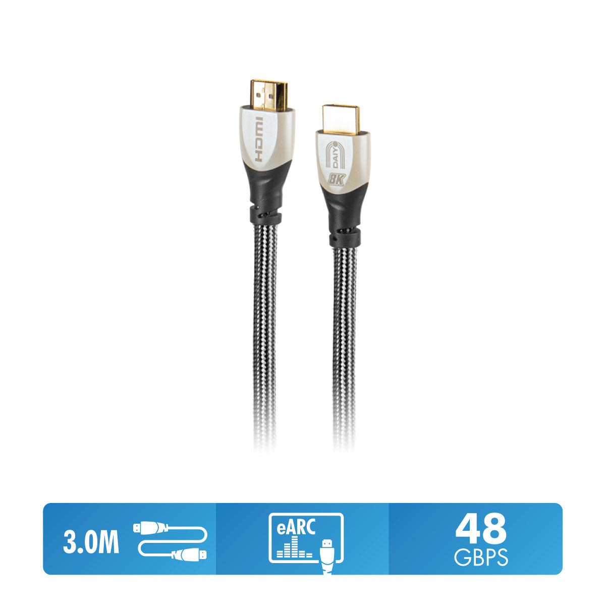 Daiyo SC 6363 8K Ultra High Speed HDMI Cable 2.1 Version 3.0m